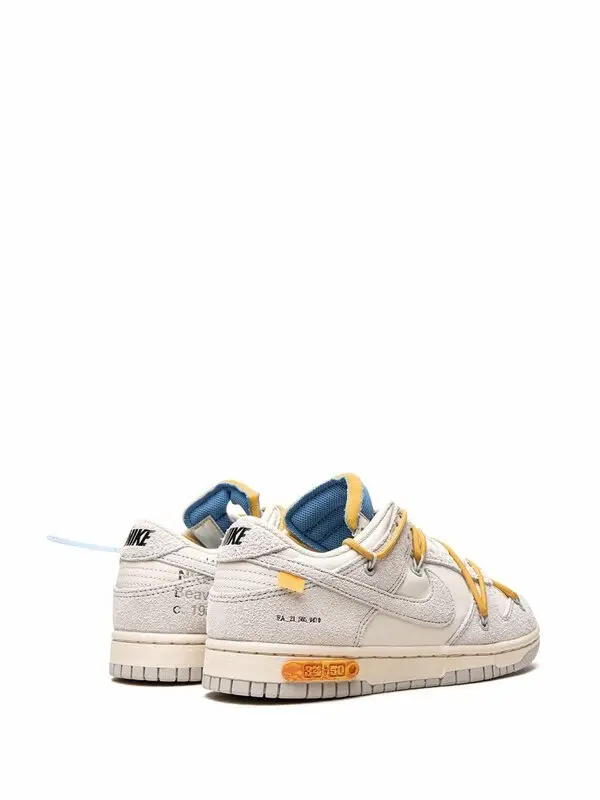 Nike X Off White Dunk Low Lot 34 Sneakers - Neutrals