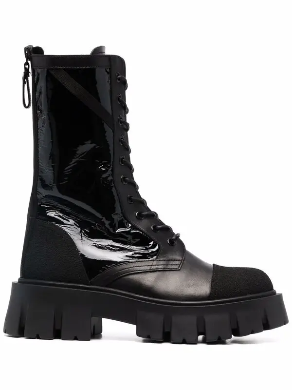 Premiata Lace-up Leather Boots