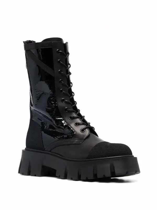 Premiata Lace-up Leather Boots