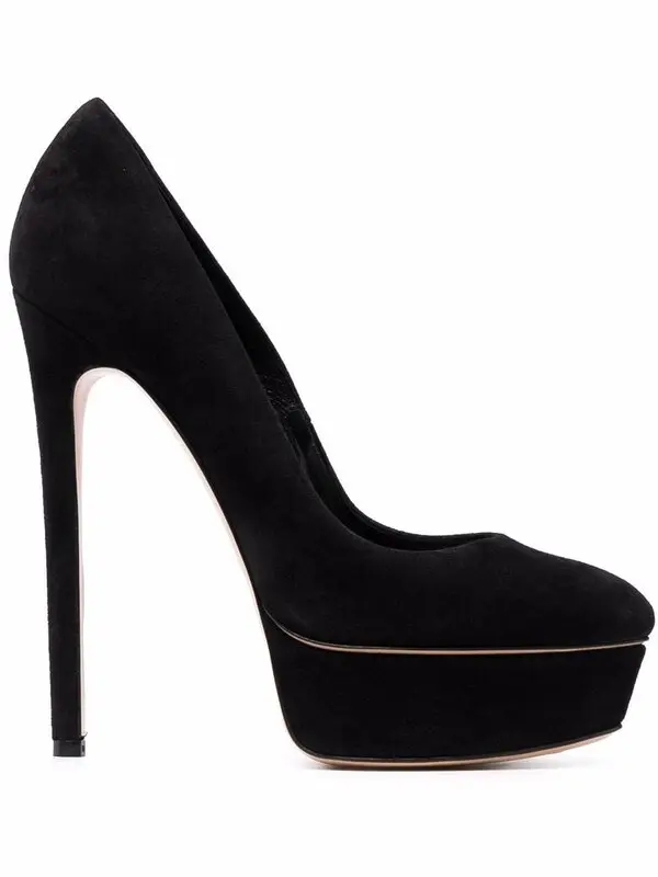 Casadei Flora Suede Pumps