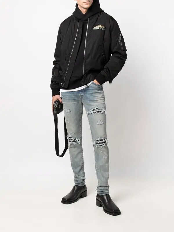 Amiri Ripped-effect Skinny Jeans
