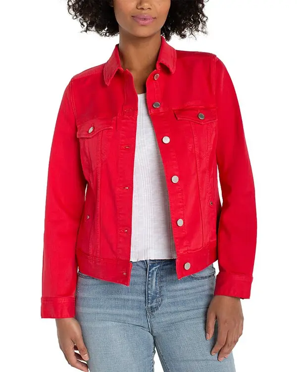 LIVERPOOL Denim Jacket - Chry Rose