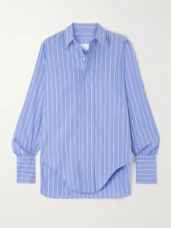 MAISON MARGIELA Striped Cotton-poplin Shirt