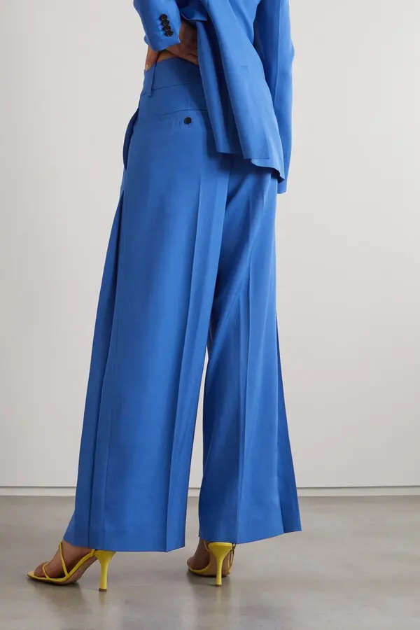 JW Anderson Grain De Poudre Wool Wide-leg Pants