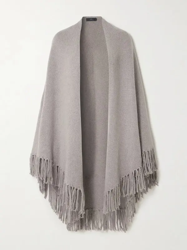 Arch4 Fringed Cashmere Wrap - Gray