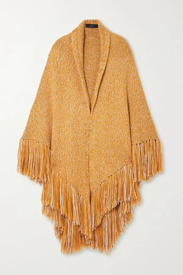 Arch4 Fringed Cashmere Wrap - Yellow