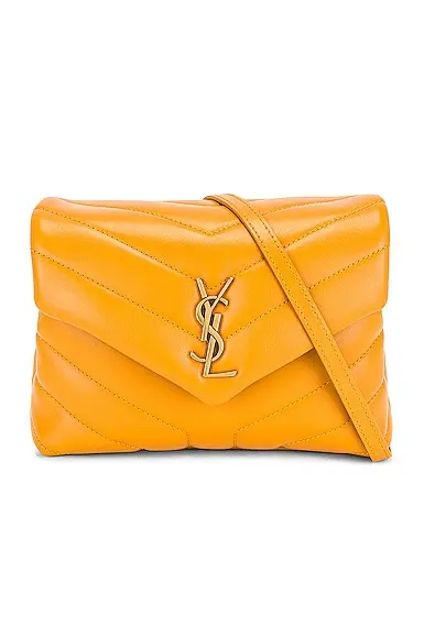 Saint Laurent Toy Loulou Bag In Orange