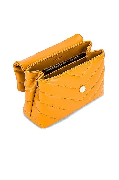 Saint Laurent Toy Loulou Bag In Orange