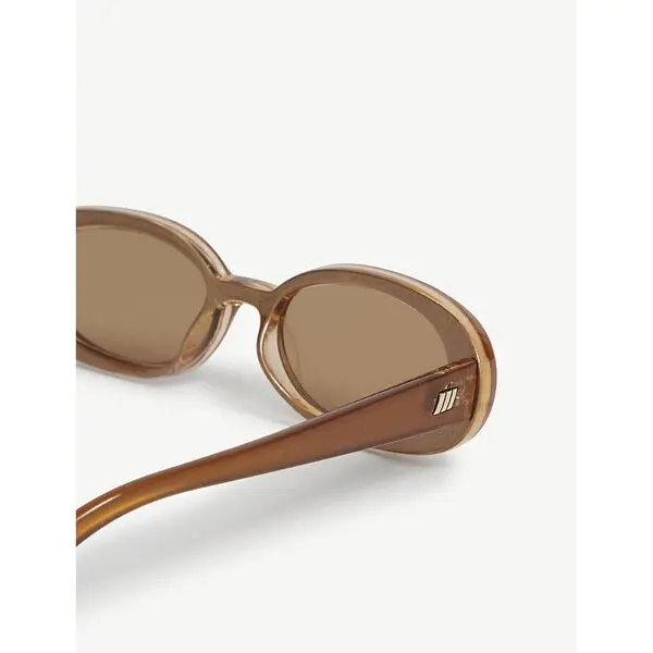 Le Specs Outta Love Oval-frame Sunglasses - Caramel