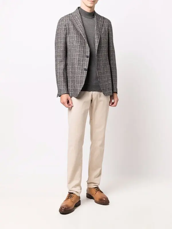 DRUMOHR Ribbed Merino Roll Neck Jumper