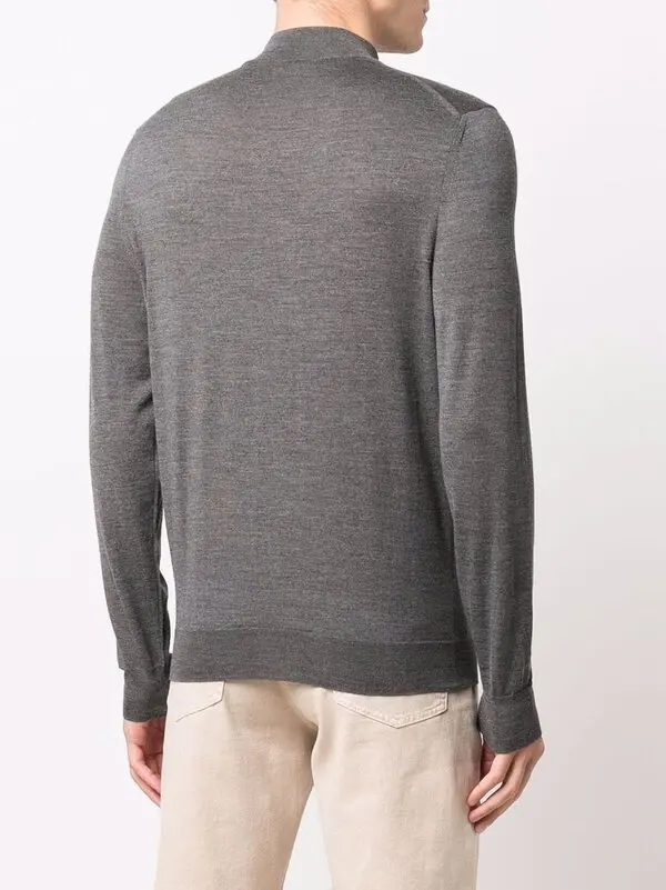 DRUMOHR Ribbed Merino Roll Neck Jumper