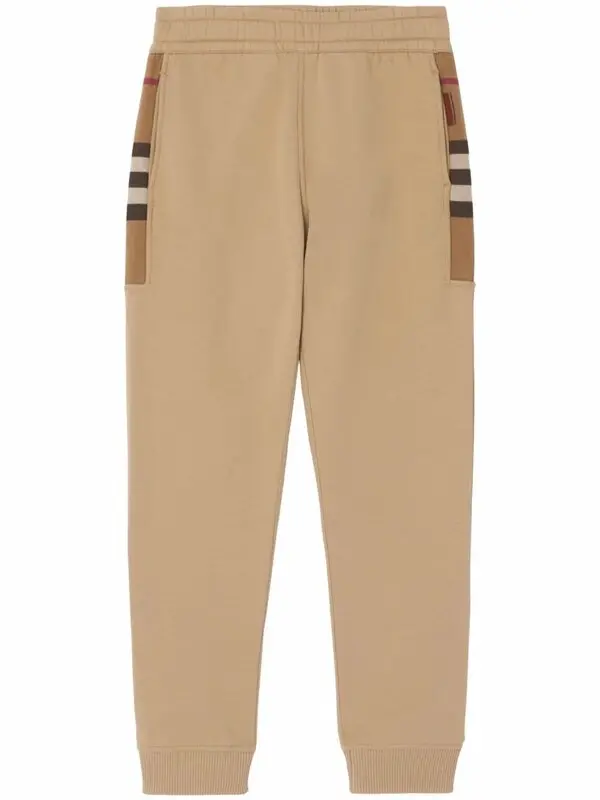 Burberry Check-pattern Track Pants - Neutrals