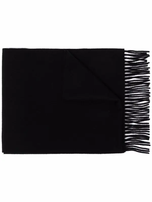 VIVIENNE WESTWOOD Logo-embroidered Wool Scarf - Black
