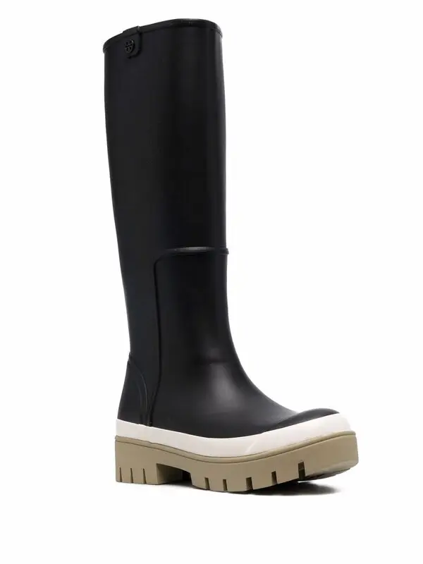 Tory Burch Ridged Rubber Sole Boots