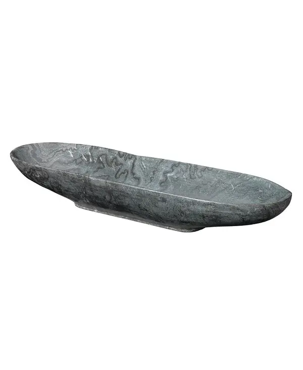 JAMIE YOUNG CO. Long Oval Marble Bowl - Grey