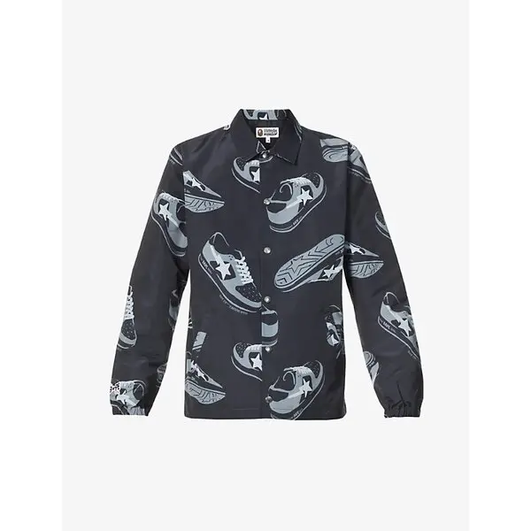 A BATHING APE Sta Graphic-print Shell Coach Jacket