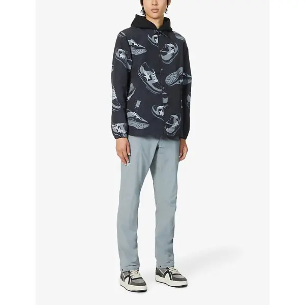 A BATHING APE Sta Graphic-print Shell Coach Jacket