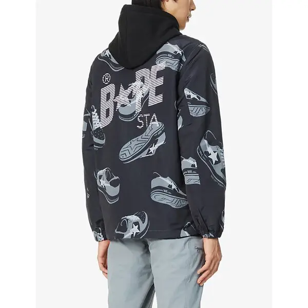 A BATHING APE Sta Graphic-print Shell Coach Jacket