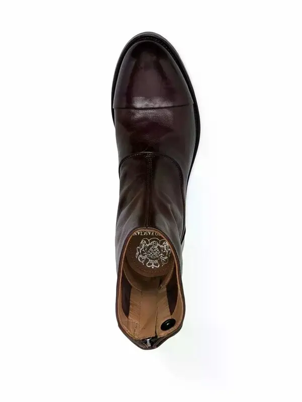 ALBERTO FASCIANI Camil Leather Boots - Brown