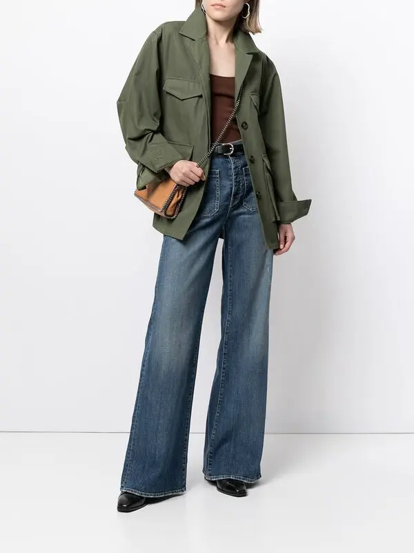 NILI LOTAN Mid-rise Wide-leg Trousers - Blue