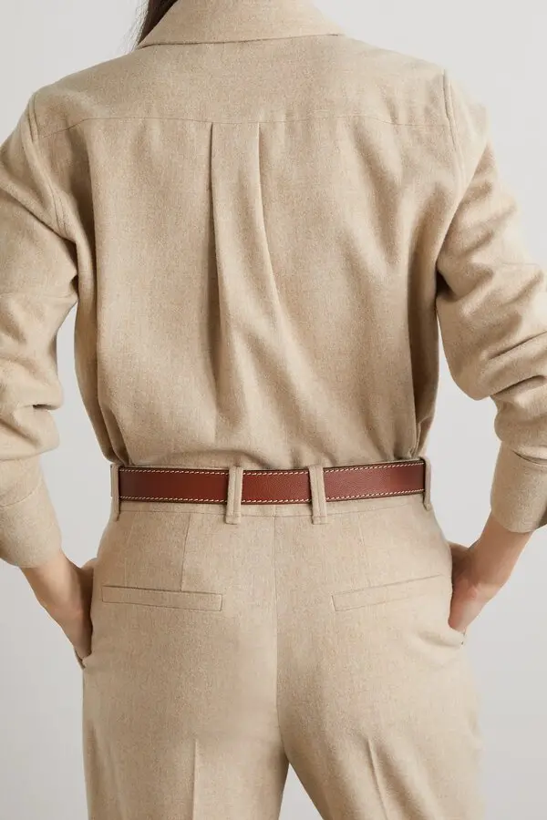 Chloé Net Sustain Wool And Cashmere-blend Shirt