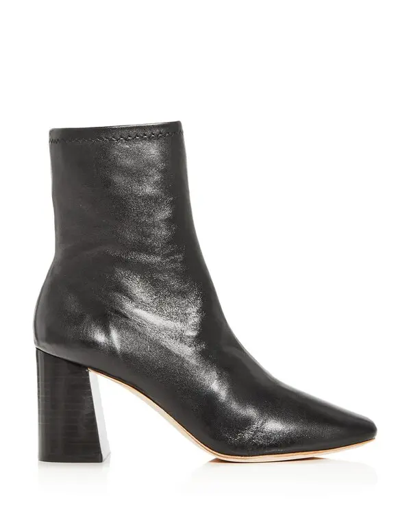 LOEFFLER RANDALL Elise Block Heel Booties - Black
