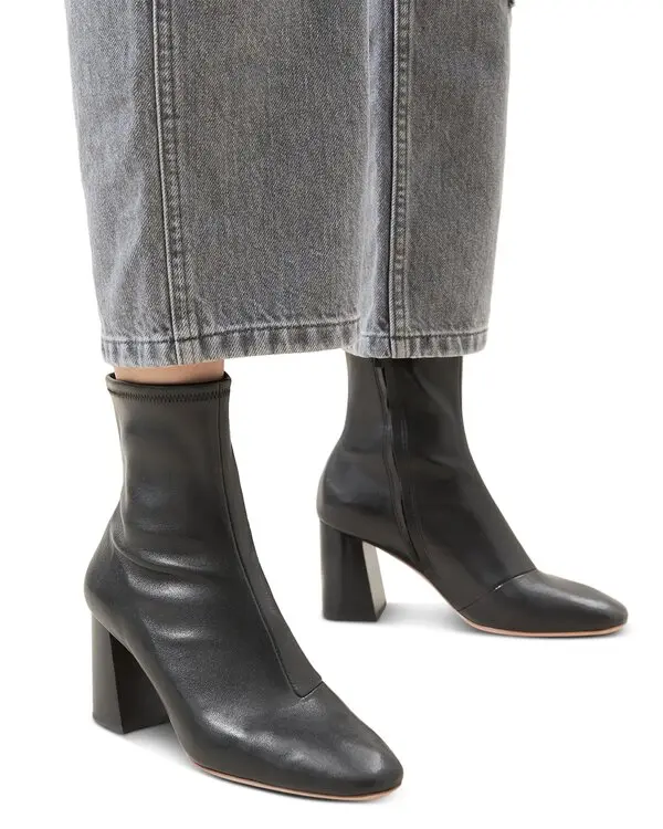 LOEFFLER RANDALL Elise Block Heel Booties - Black