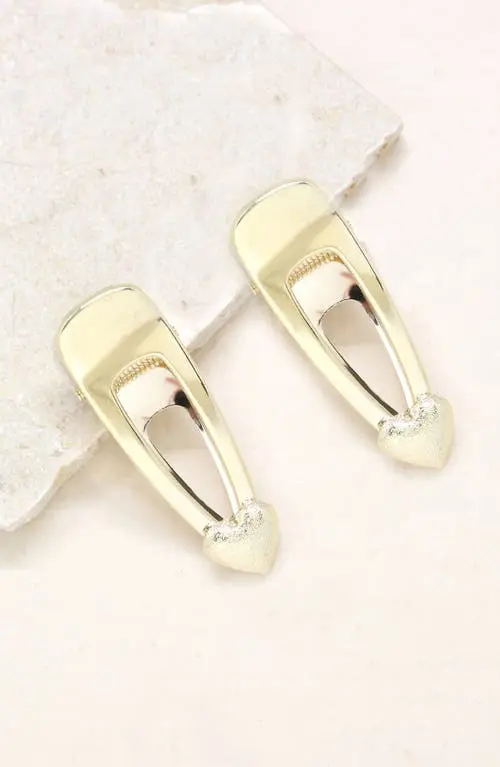 Ettika Set Of 2 Heart Hair Clips