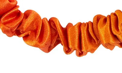 BLISSY 3-pack Skinny Silk Scrunchies - Orange Ombre