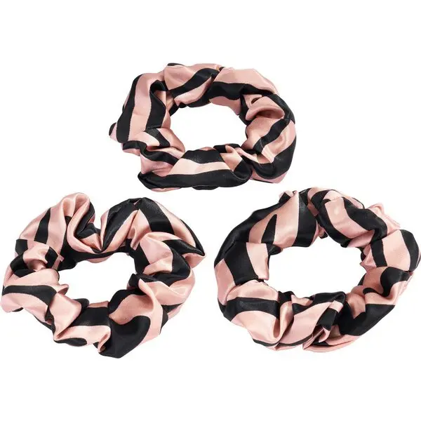 BLISSY 3-pack Silk Scrunchies - Tiger