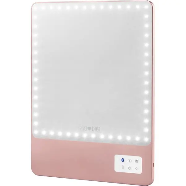 RIKI LOVES RIKI 5x Skinny Lighted Mirror $225 Value - Rose Gold