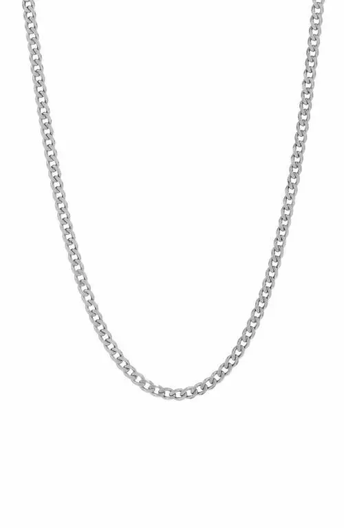 DEGS & SAL Sterling Cuban Chain Necklace - Silver