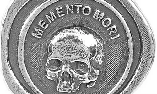DEGS & SAL Sterling Memento Mori Medallion Necklace