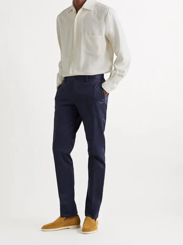 Loro Piana André Garment-dyed Silk Shirt - Neutrals