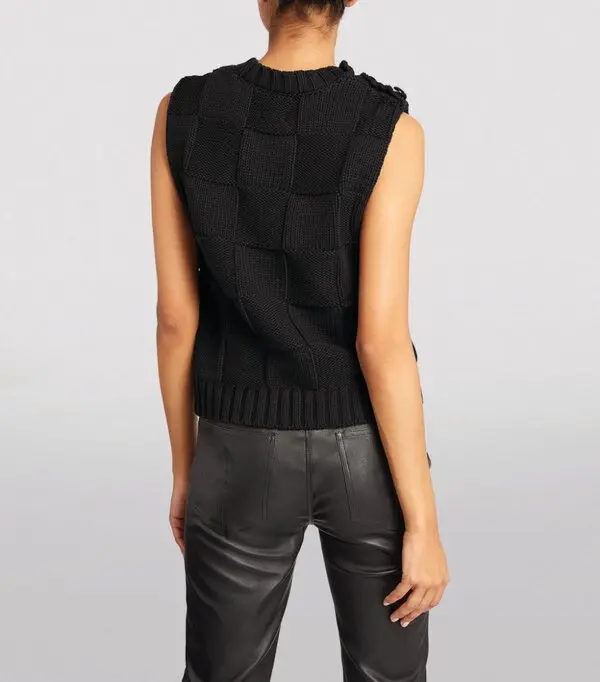 GANNI Knitted Logo Vest