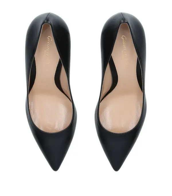 GIANVITO ROSSI 85 Leather Pumps - Black