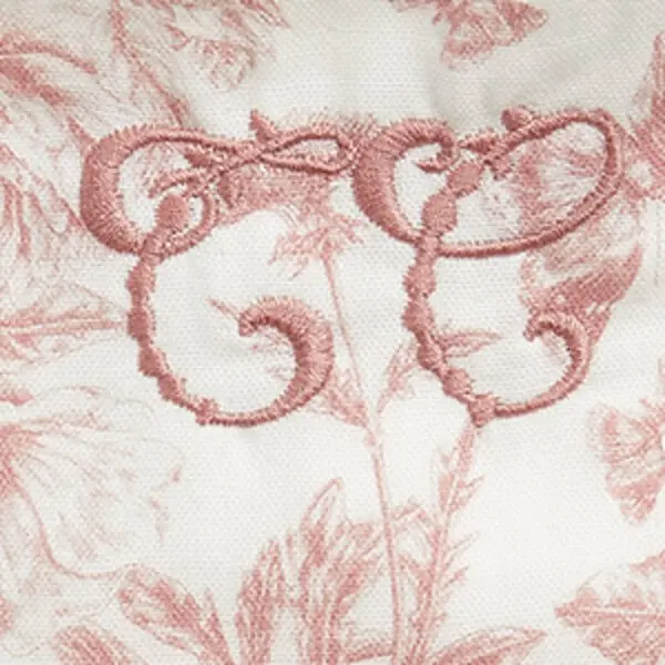 TARTINE ET CHOCOLAT Embroidered Toile De Jouy Bib