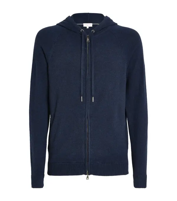 Derek Rose Cashmere Zip-up Hoodie