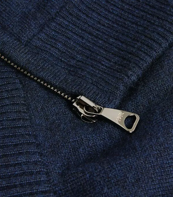 Derek Rose Cashmere Zip-up Hoodie
