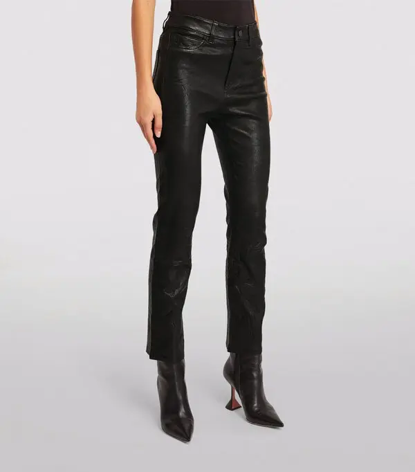 Paige Leather Cindy Trousers