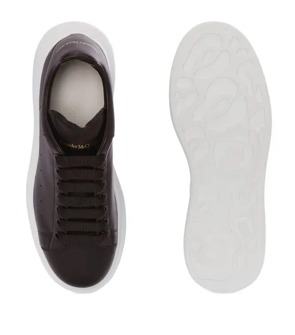 Alexander McQueen Leather Oversized Sneakers - Black
