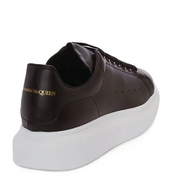 Alexander McQueen Leather Oversized Sneakers - Black