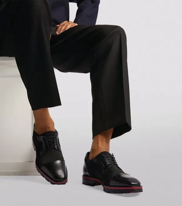 Christian Louboutin Mika Sky Leather Derby Shoes - Black  display picture 1