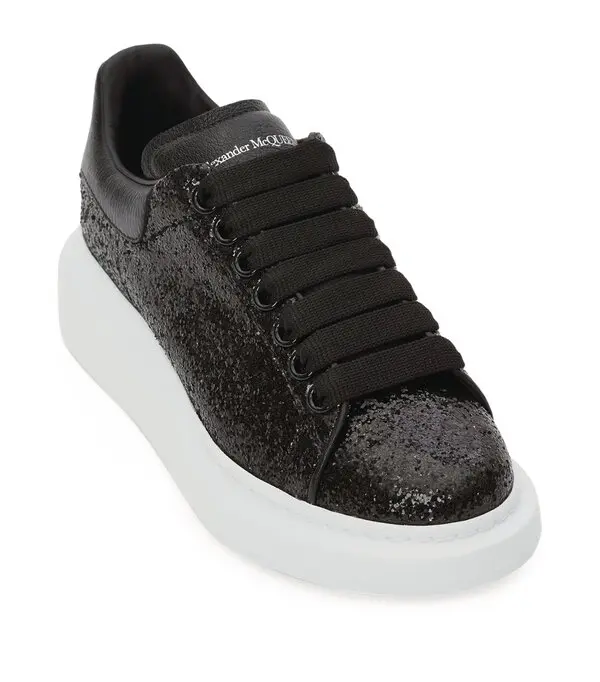 Alexander Mcqueen Glitter Oversized Sneakers - Black  display picture 3