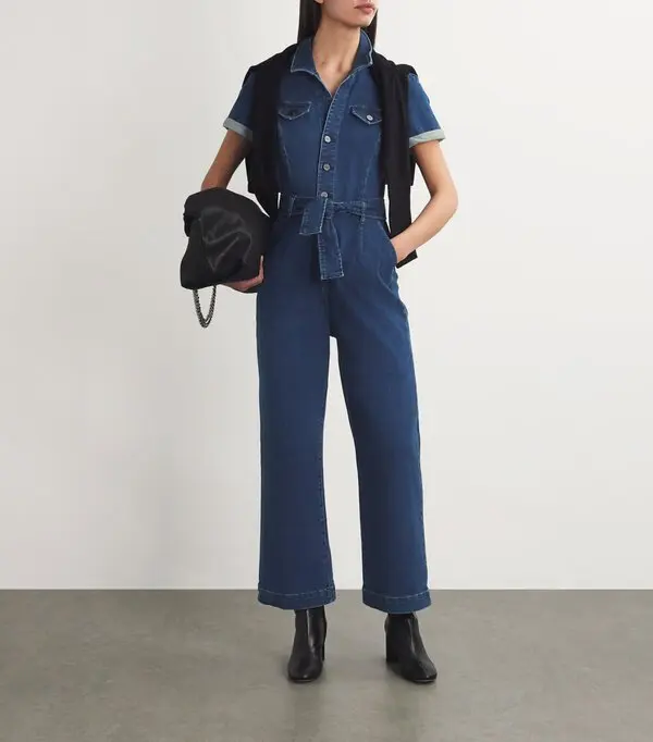 Paige Denim Anessa Utility Jumpsuit - Pink