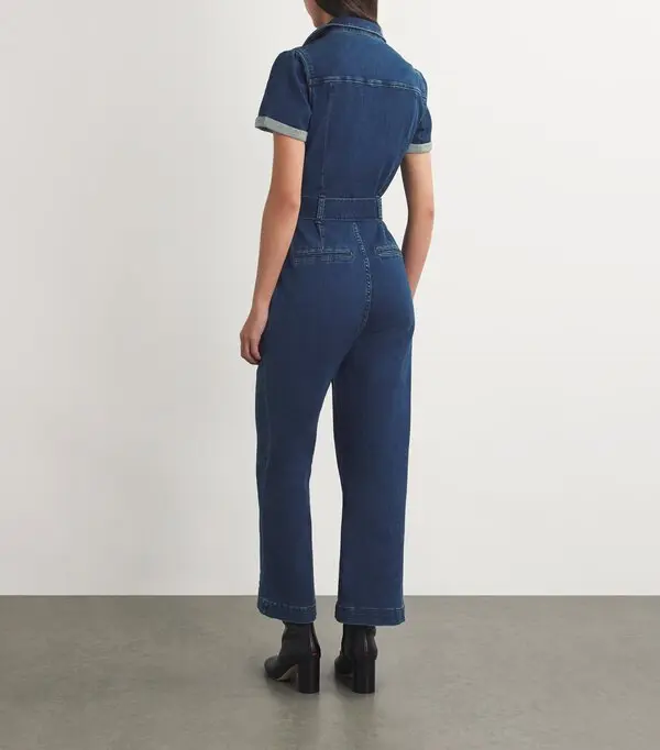 Paige Denim Anessa Utility Jumpsuit - Pink