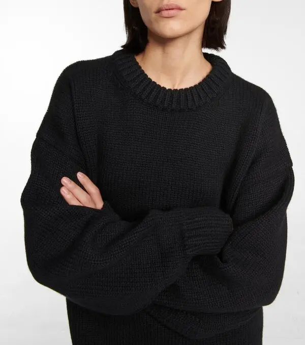 THE ROW Ophelia Wool And Cashmere Sweater - Black