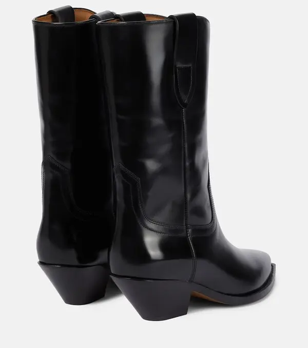 Isabel Marant Dahope Leather Western Boots