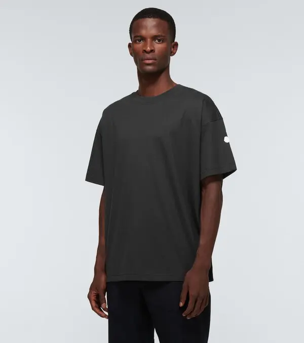 Moncler 4 Hyke Logo Cotton T-Shirt - Black | Editorialist