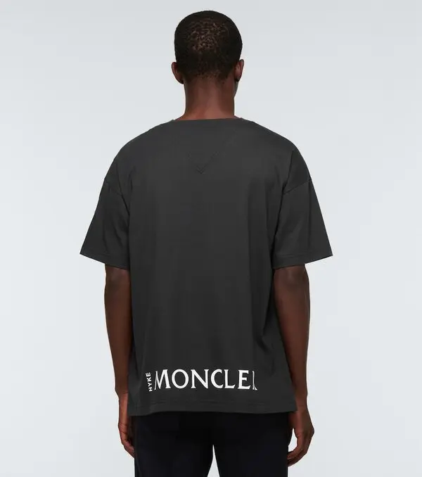 Moncler 4 Hyke Logo Cotton T-Shirt - Black | Editorialist